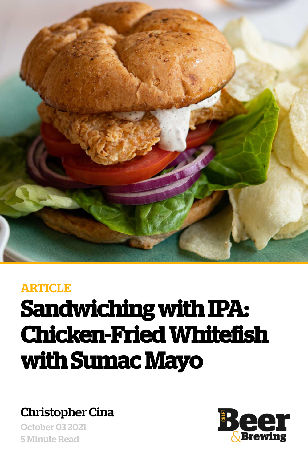 Sandwiching with IPA: Chicken-Fried Whitefish with Sumac Mayo | Craft ...