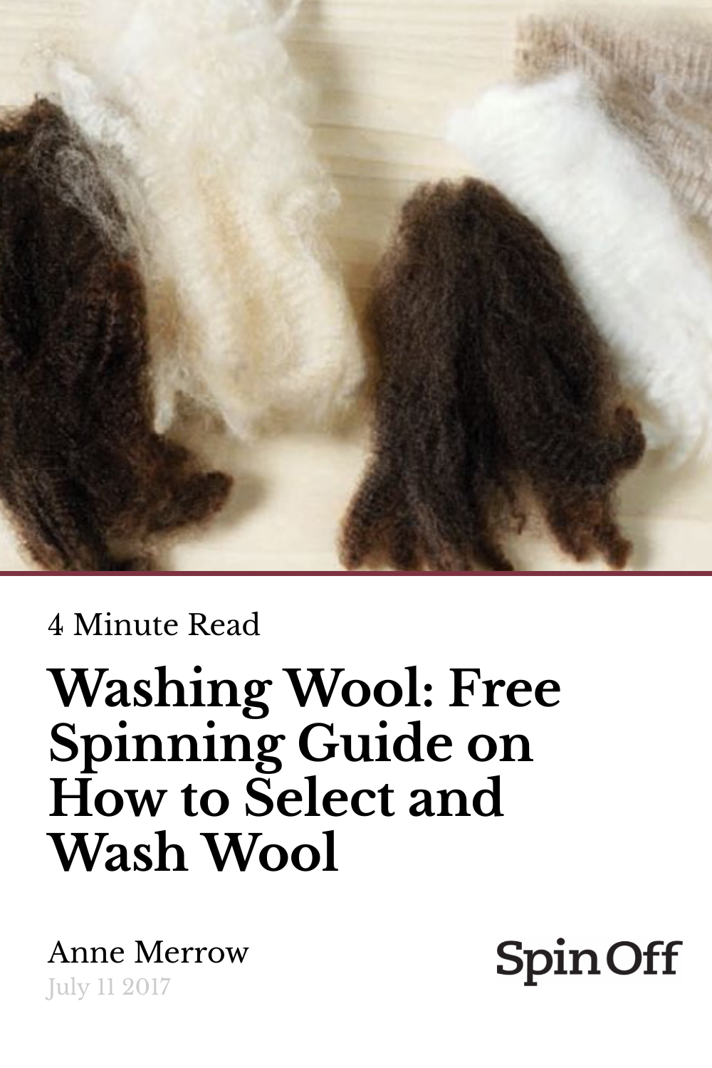 Washing Wool: Free Spinning Guide on How to Select and Wash Wool | Spin Off