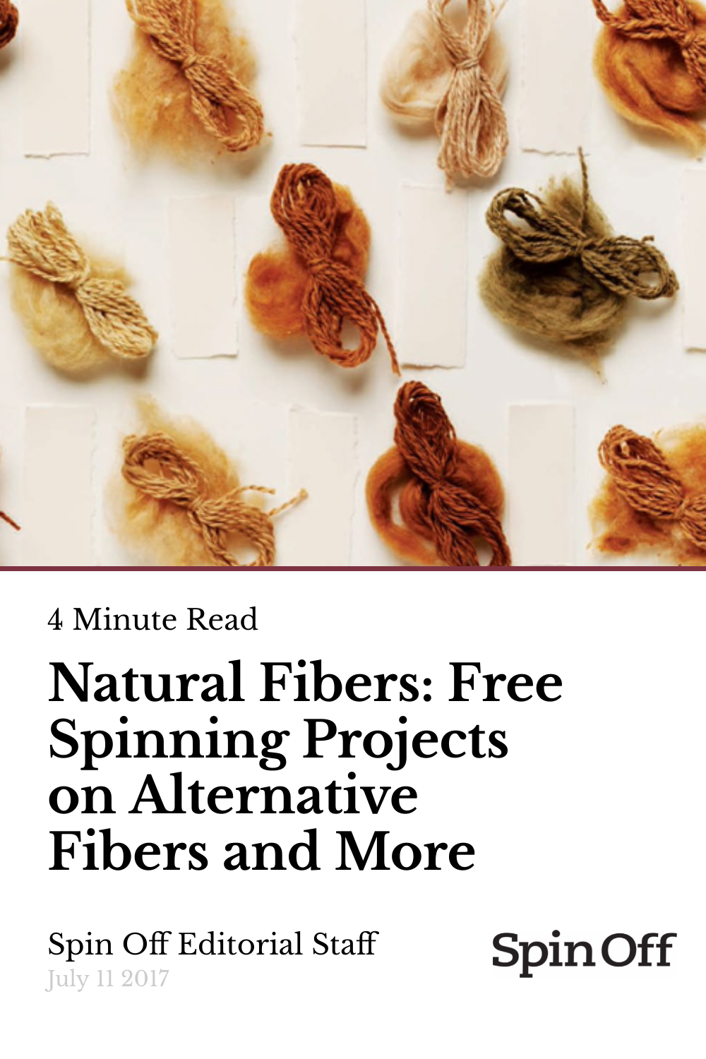 Natural Fibers: Free Spinning Projects on Alternative Fibers and More ...